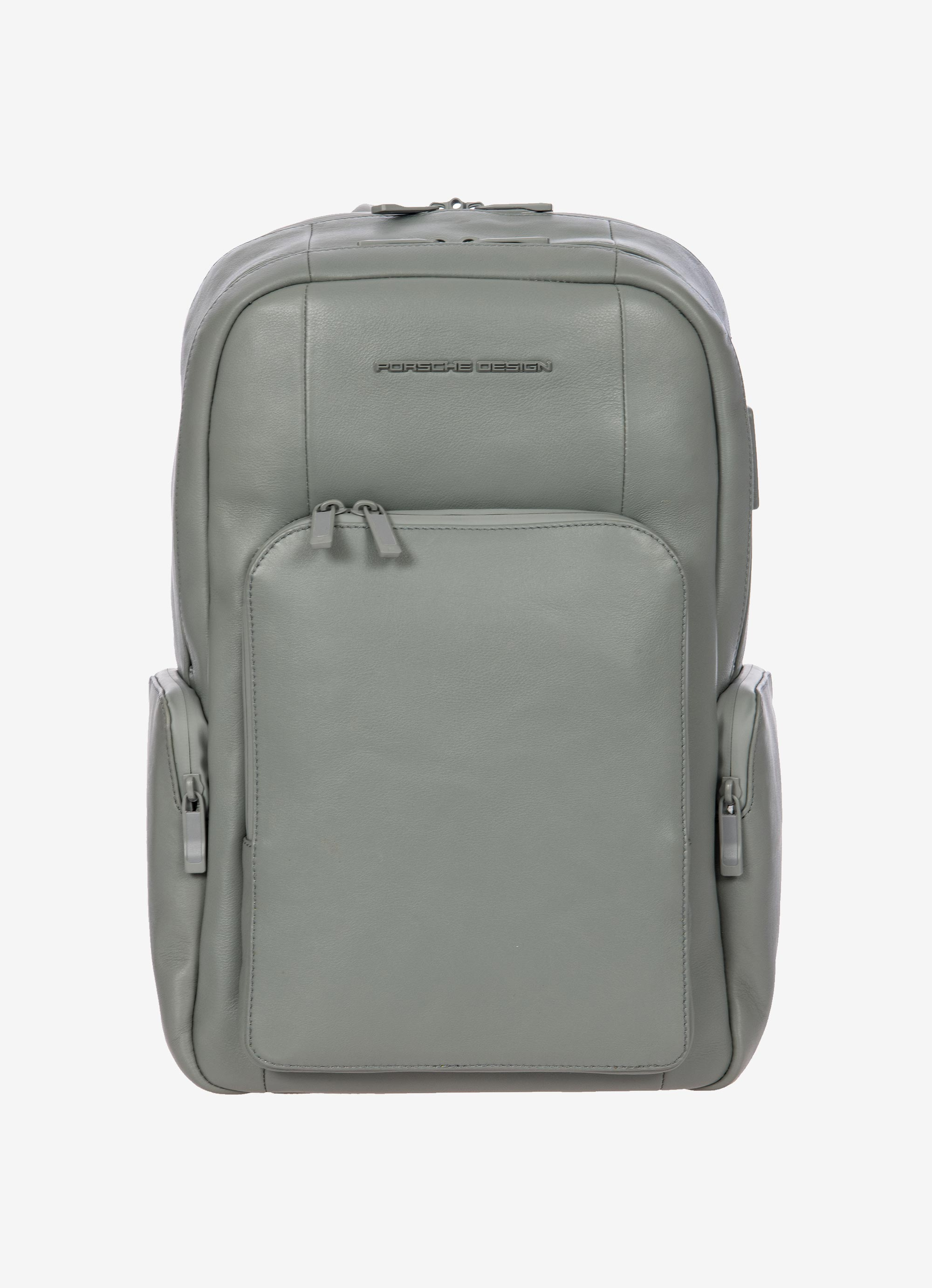 Medium-sized designer business backpack from high-quality leather ...